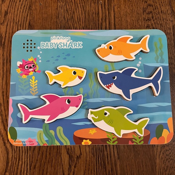 Toys | Pinkfong Baby Shark Wood Puzzle | Poshmark